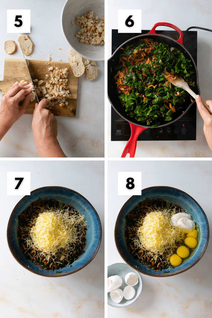 Vegetarische Maultaschen mit gebratenen Zwiebeln selber machen