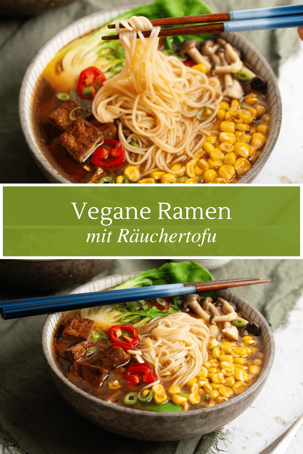Vegane Miso Ramen Suppe