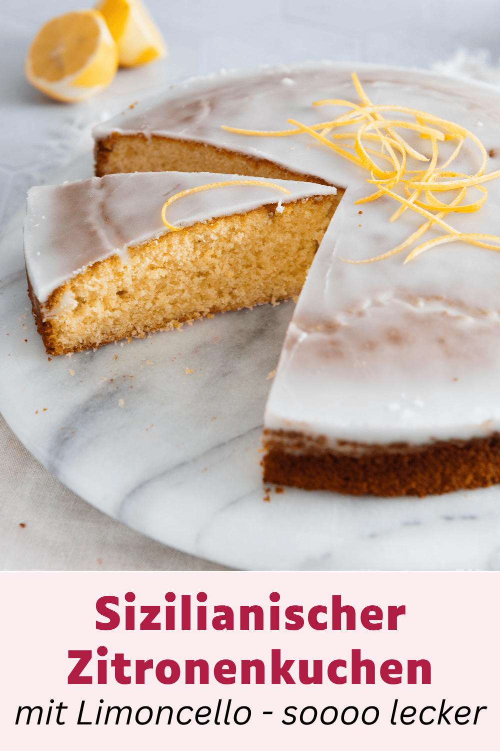 Fabelhafte Sizilianischer Zitronenkuchen Mit Limoncello Ebenbild